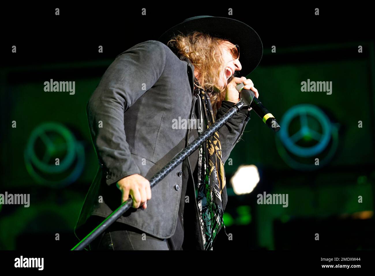 Marc Labelle, of Dirty Honey, performs an opening act on Saturday, Aug ...