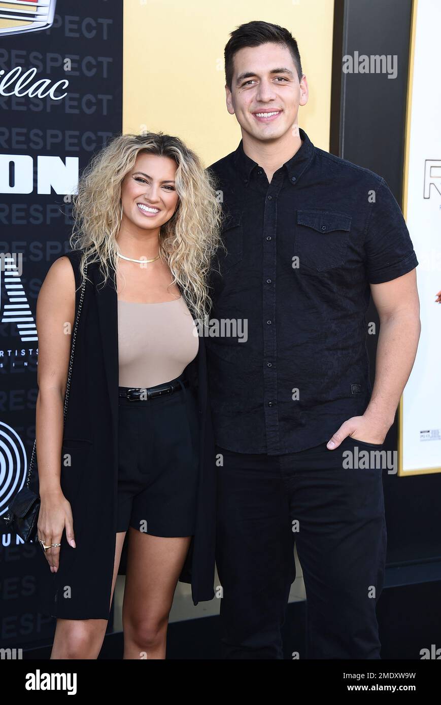 Tori Kelly and Andre Murillo arrive at the Los Angeles premiere of ...