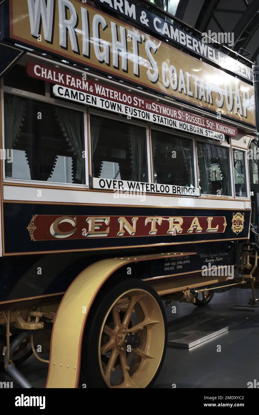 Old London Bus Stock Photo - Alamy