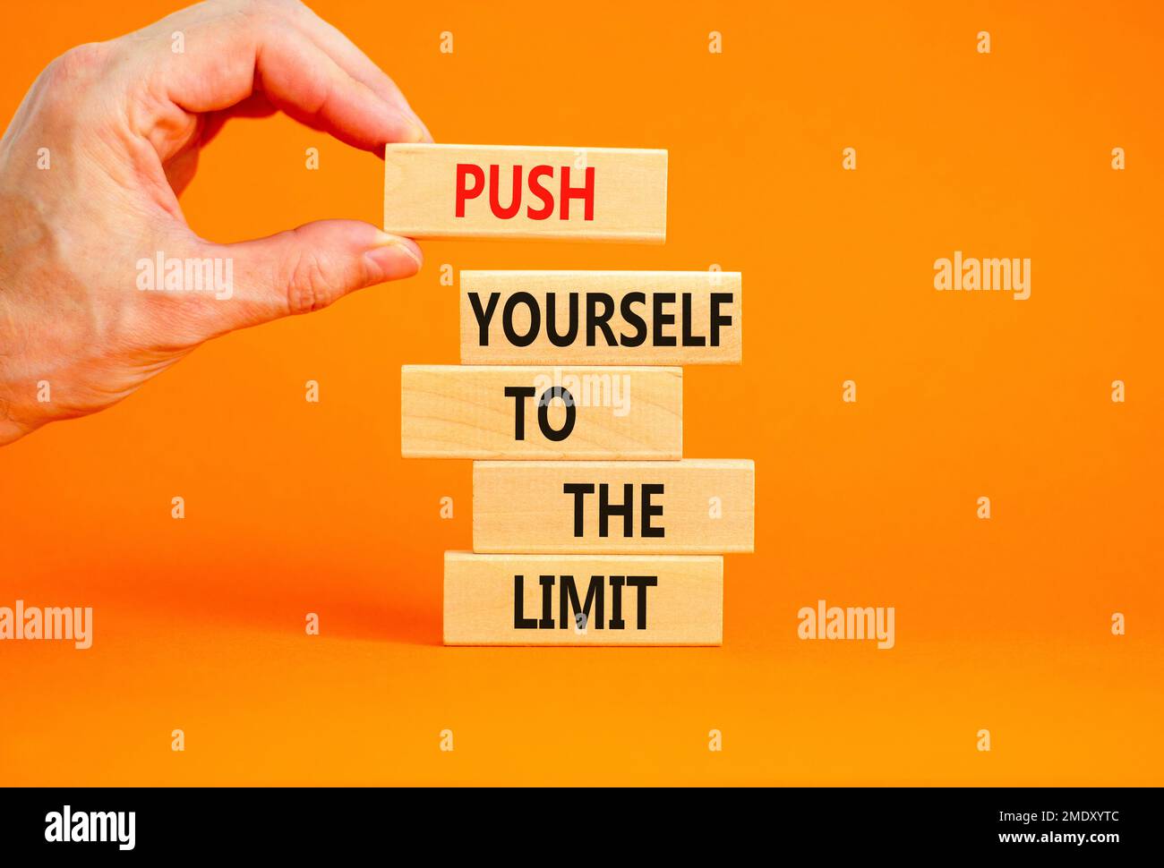Push the limit symbol. Concept words Push yourself to the limit on ...