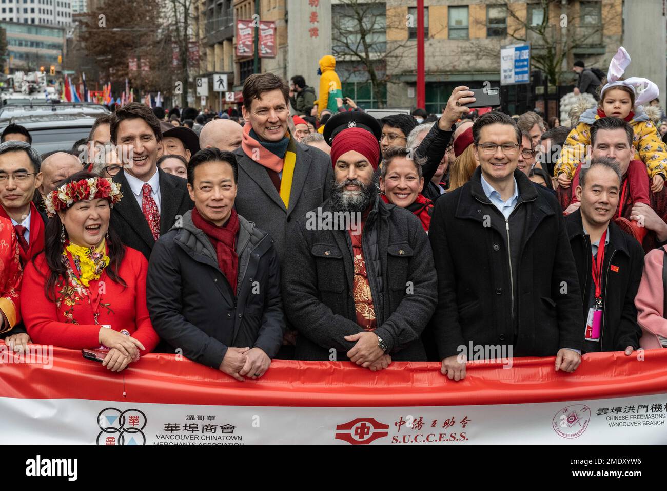 Canada's Prime Minister Justin Trudeau participates in the Chinatown ...