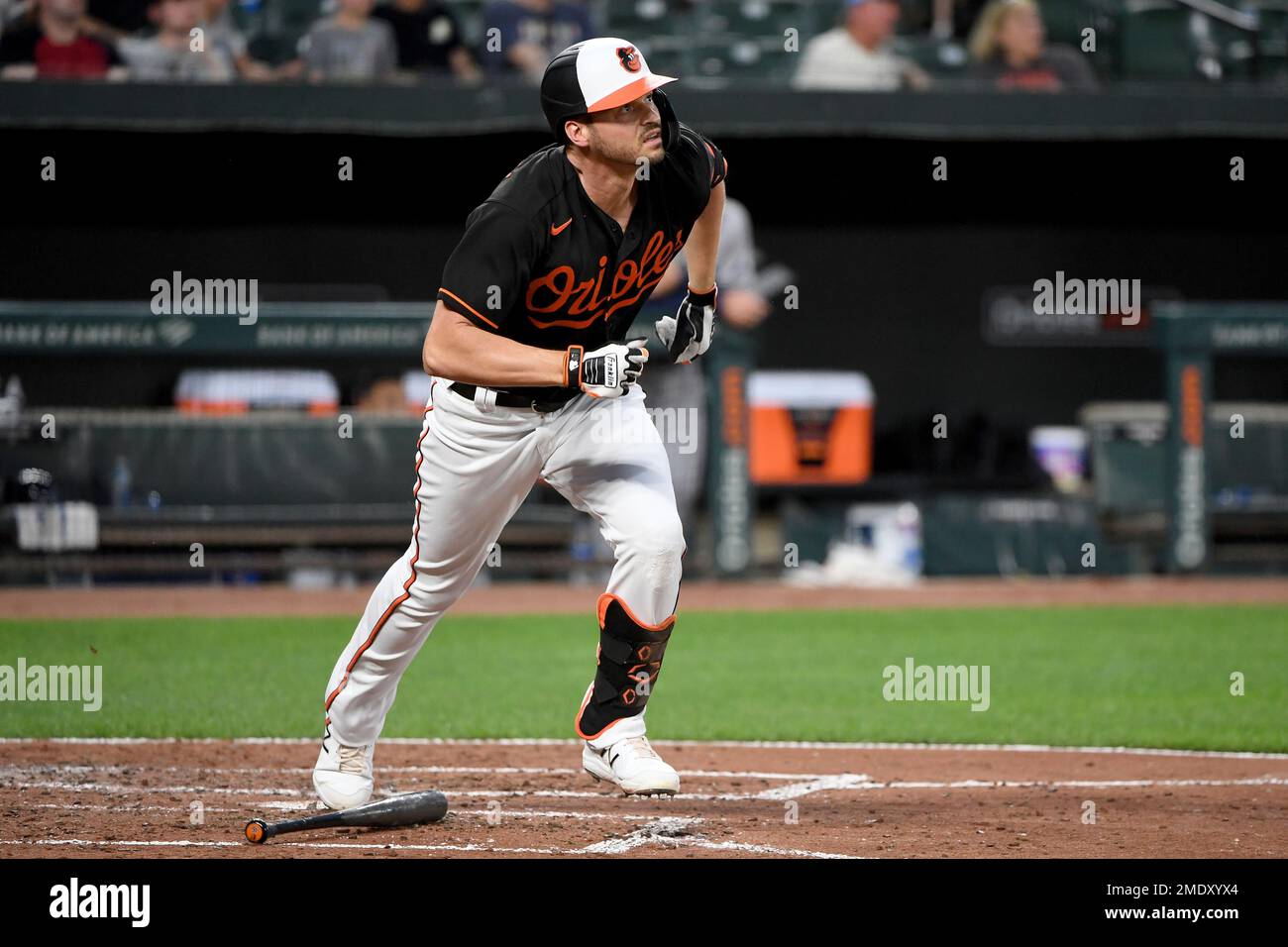 Baltimore Orioles' Trey Mancini bats against the Tampa Bay Rays during ...