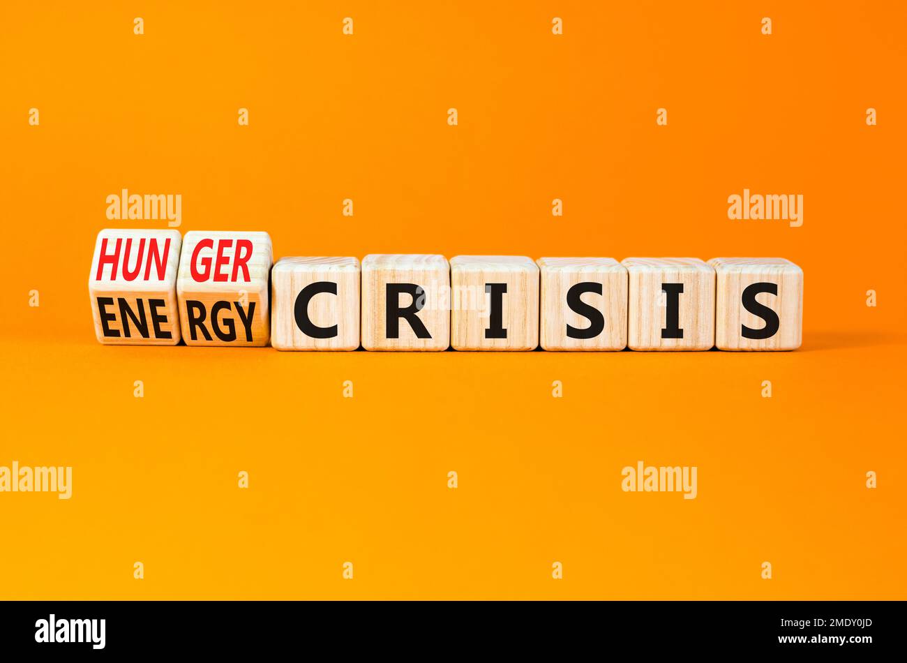 Energy or hunger crisis symbol. Concept word Energy crisis and hunger ...