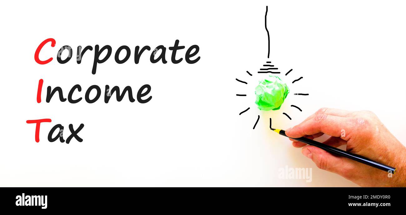 CIT corporate income tax symbol. Concept words CIT corporate income tax ...