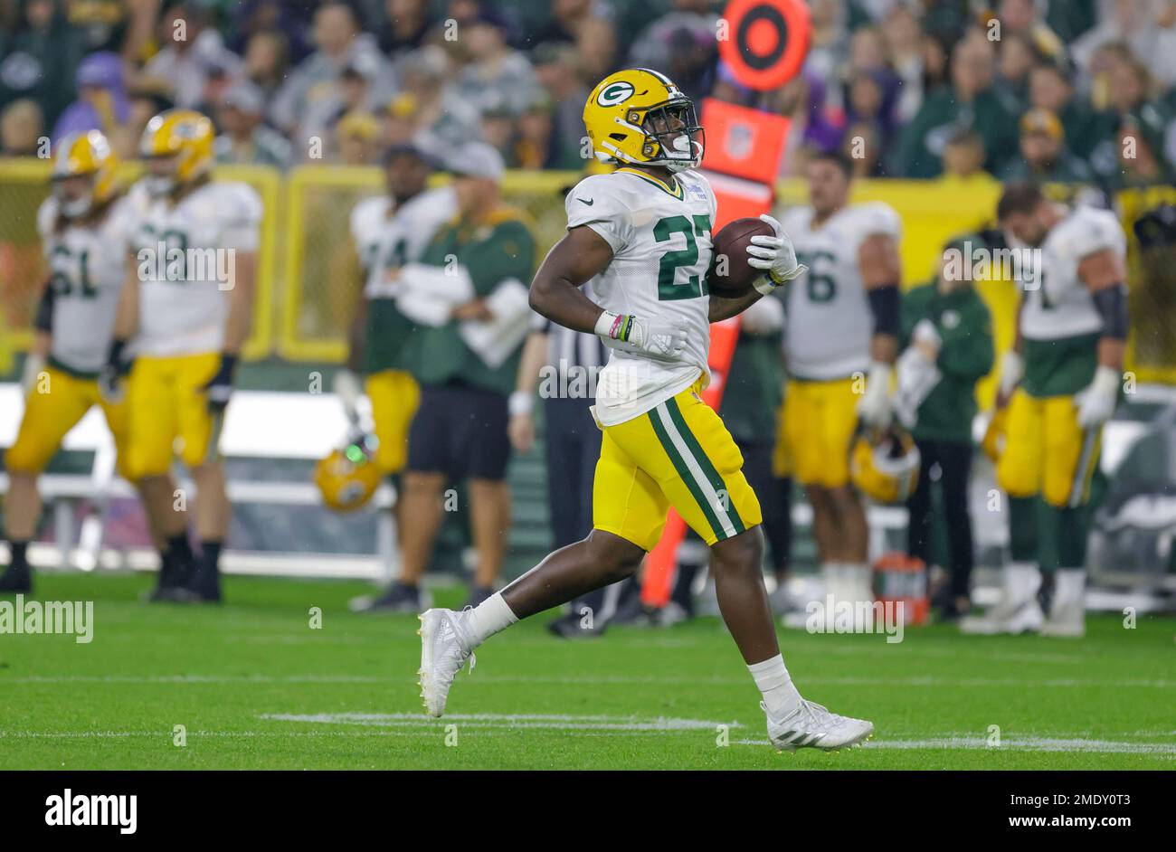 Green Bay Packers' running back Patrick Taylor during NFL football ...