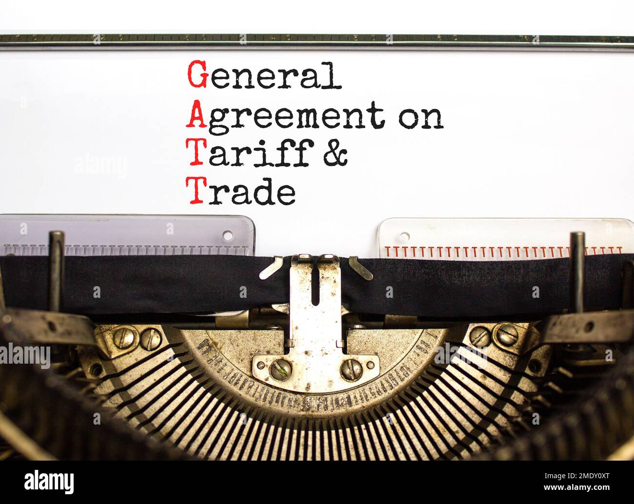 GATT symbol. Concept words GATT general agreement on tariff and trade ...