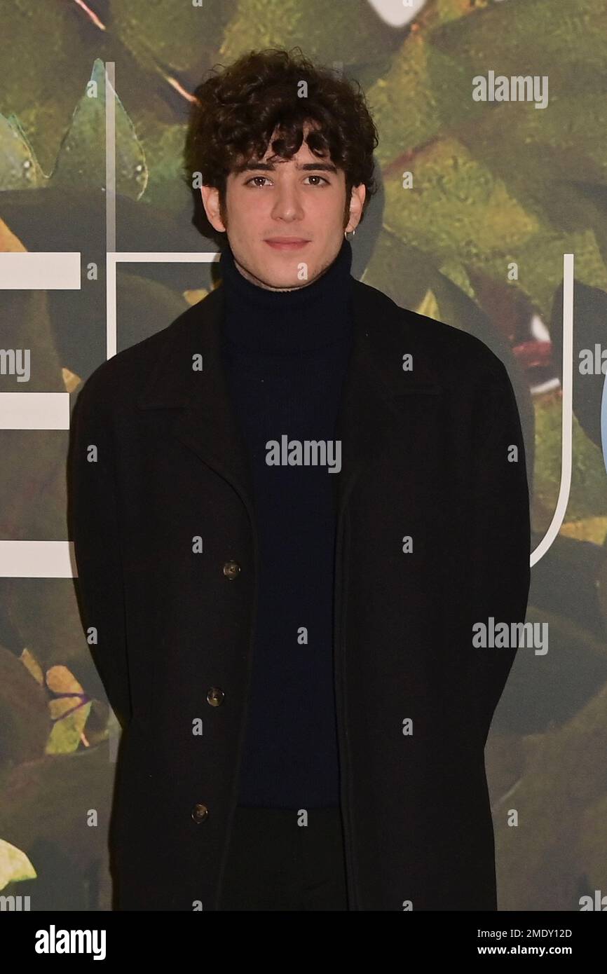 Nicolas Maupas attends the photocall of Rai fiction "Mare fuori" at Rai ...