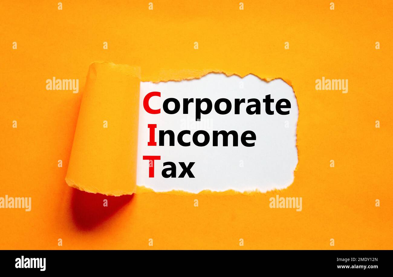 CIT corporate income tax symbol. Concept words CIT corporate income tax ...