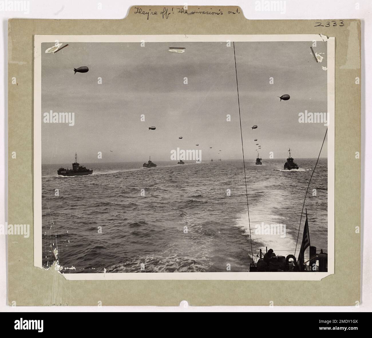 This photograph captures U.S. Coast Guard LCIs (Landing Craft Infantry ...