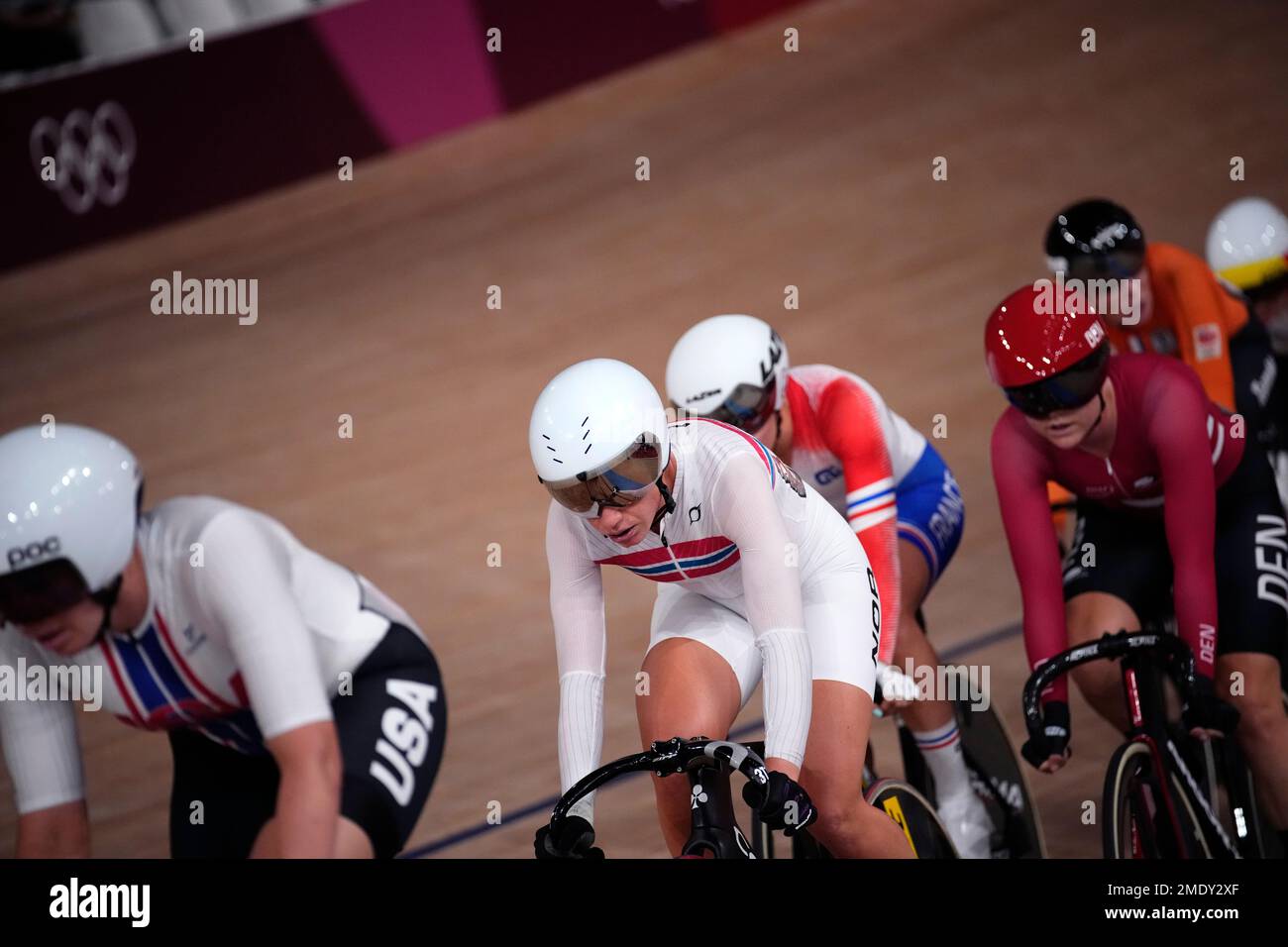 Anita Yvonne Stenberg of Team Norway competes during the track cycling ...