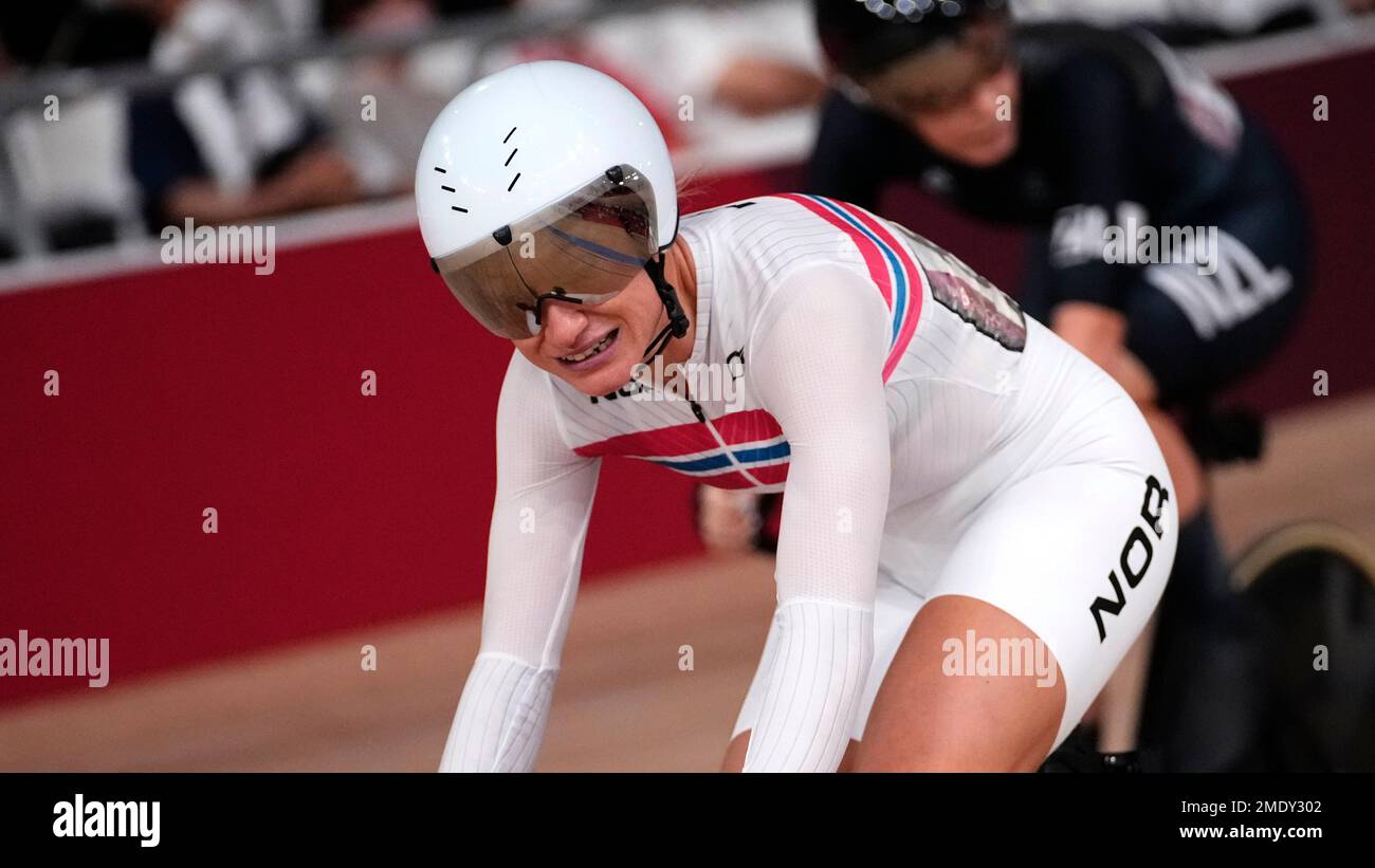 Anita Yvonne Stenberg of Team Norway competes during the track cycling ...