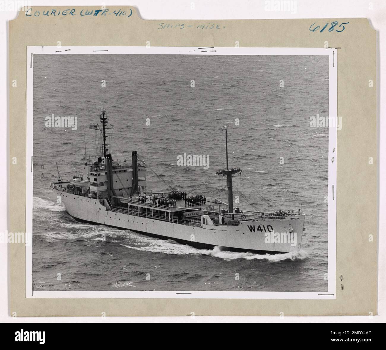 The USCGC Courier (WTR-410), a Coast Guard Reserve training ship, is ...