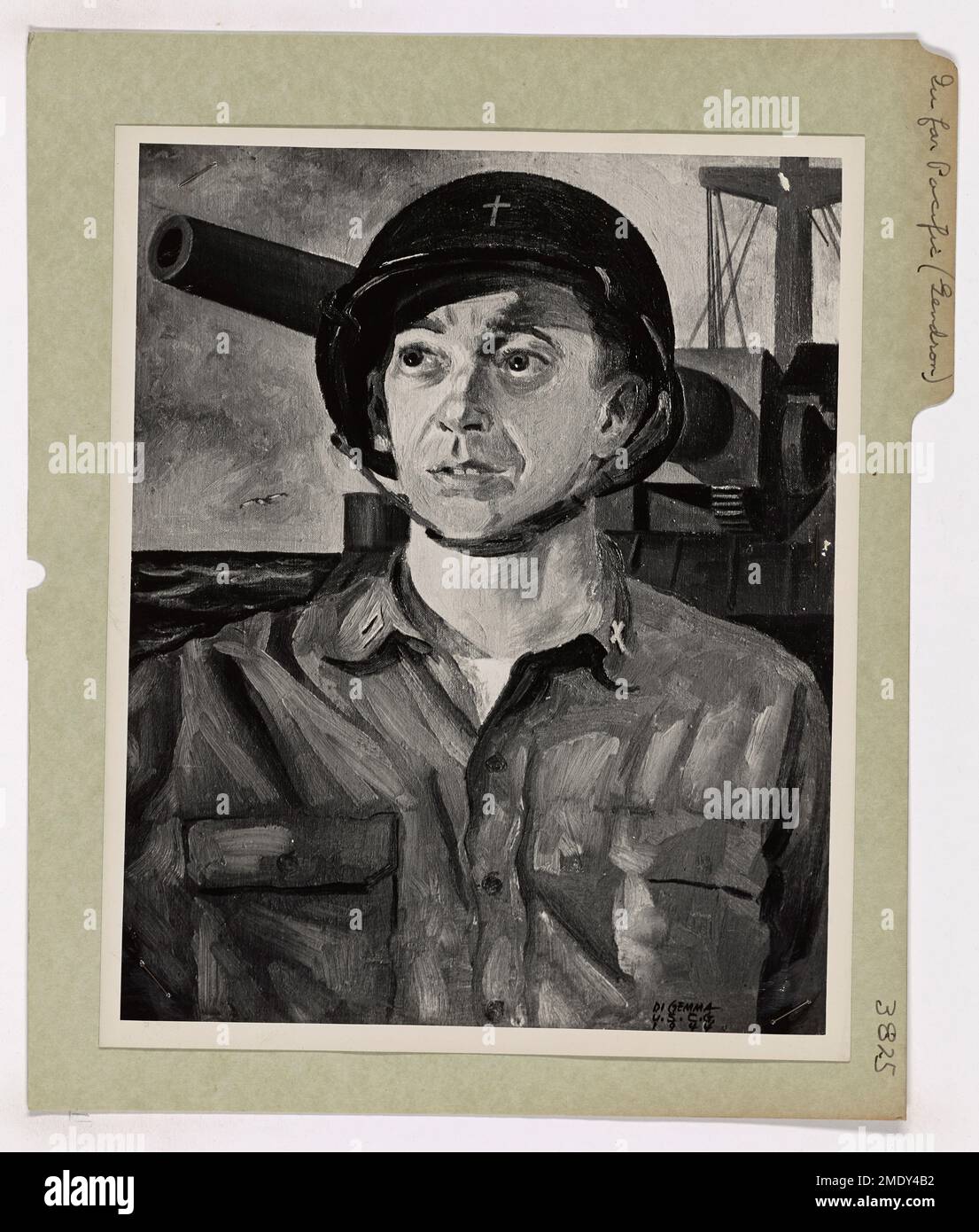 This artwork depicts Coast Guard Lieutenant Anthony L. Gendron, painted ...