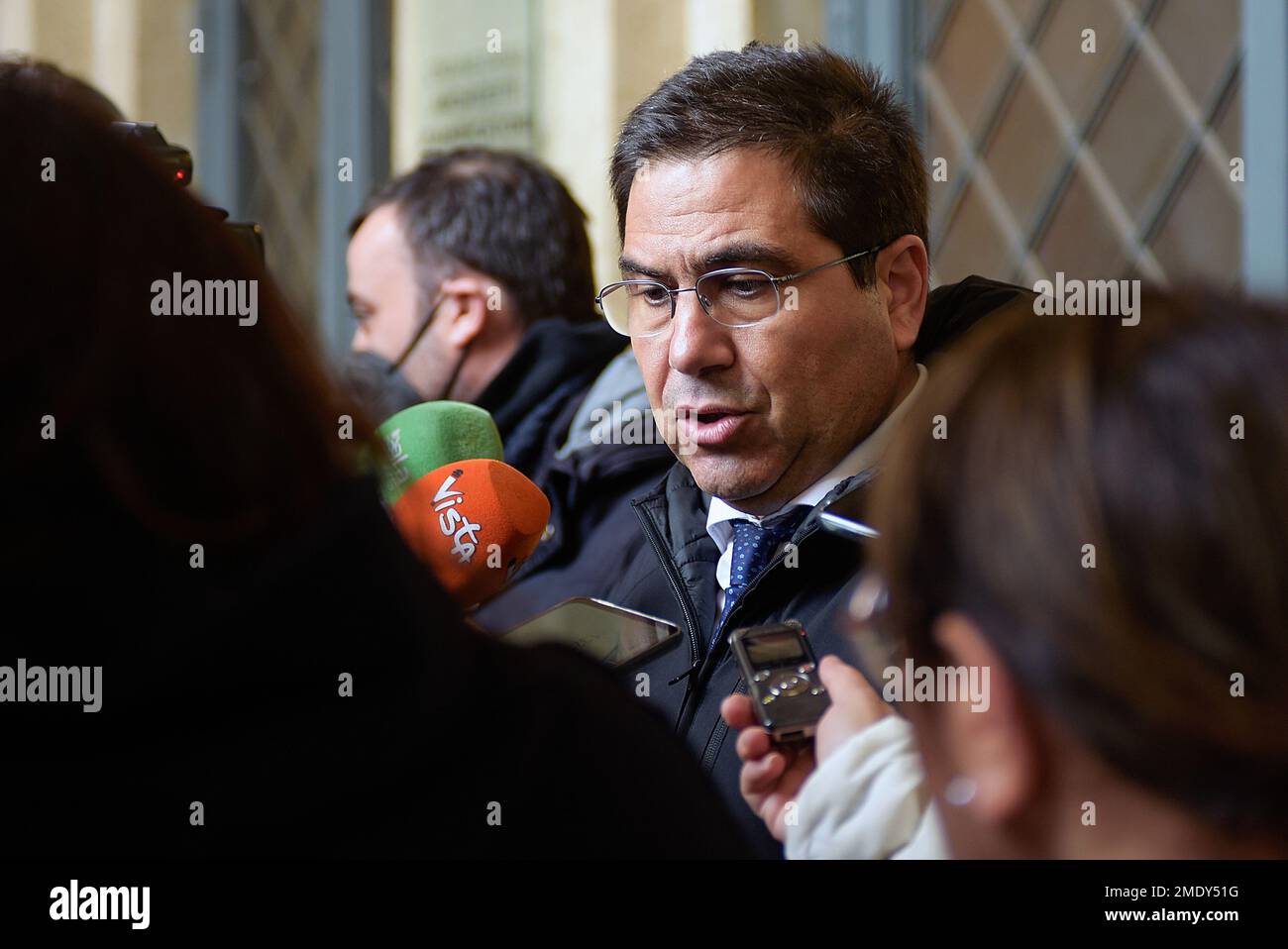 Rome, Italy. 23rd Jan, 2023. Alessio D'Amato, candidate of the centre ...