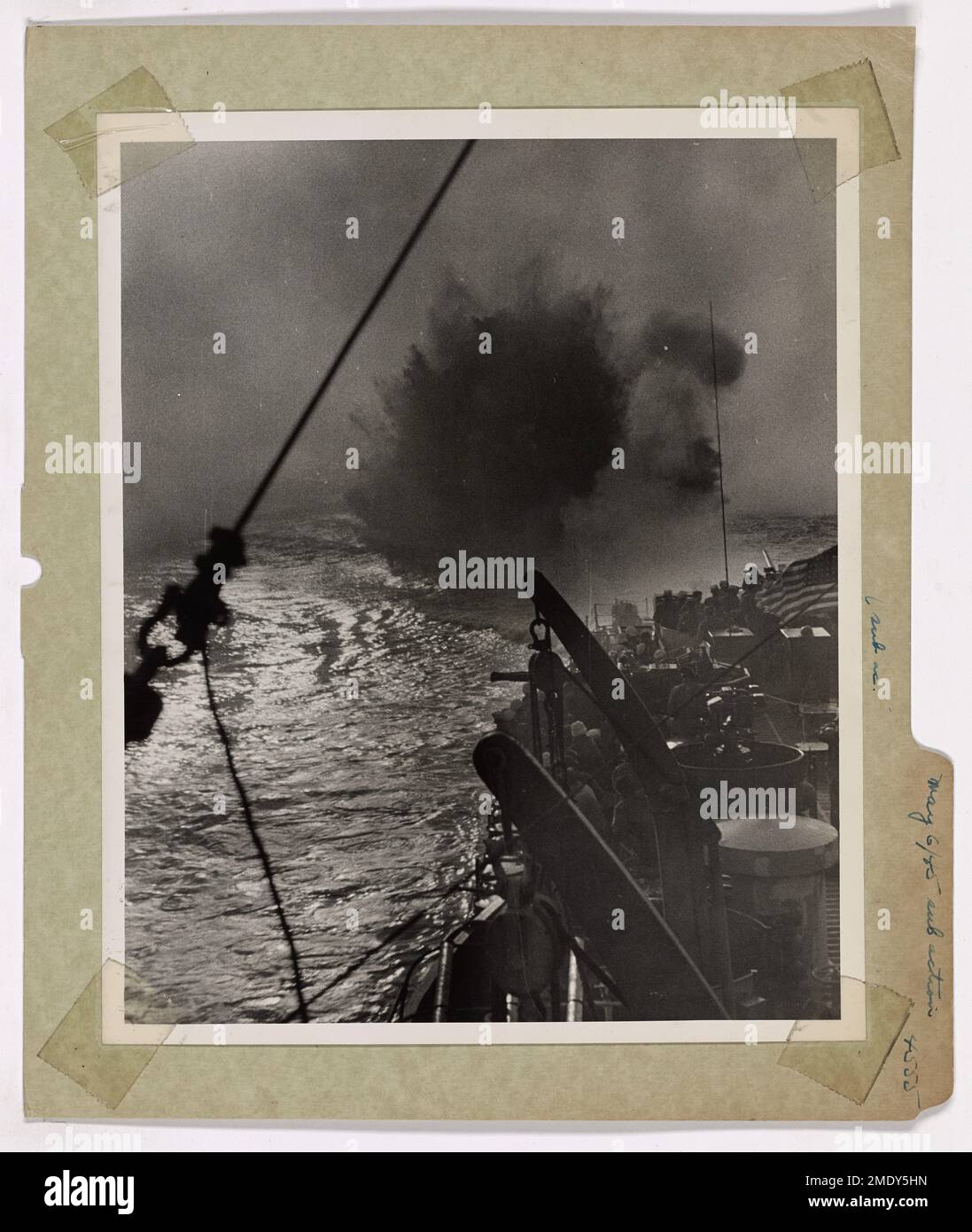The Coast Guard-manned USS Moberly frigate engages a Nazi U-boat in the ...