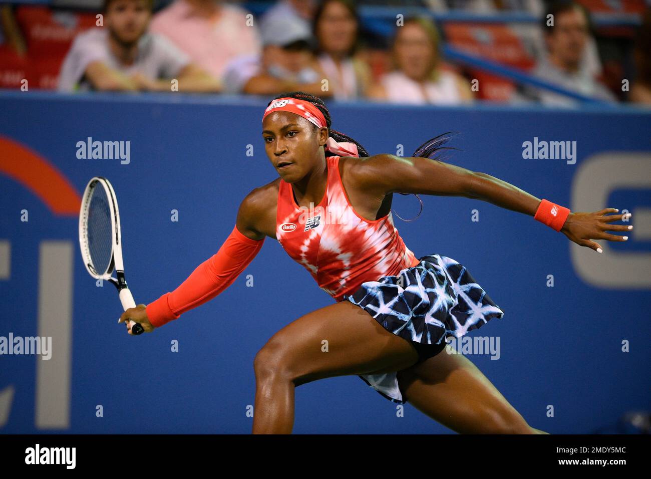 Cori Gauff competes against Victoria Azarenka, of Belarus, during a ...
