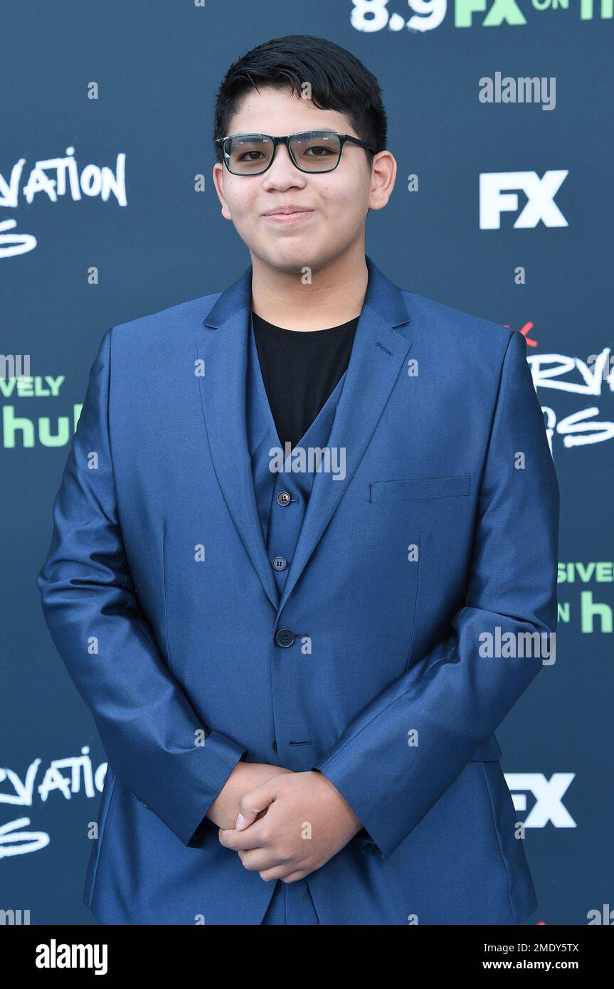 Lane Factor attends the LA premier of "Reservation Dogs" at NeueHouse ...