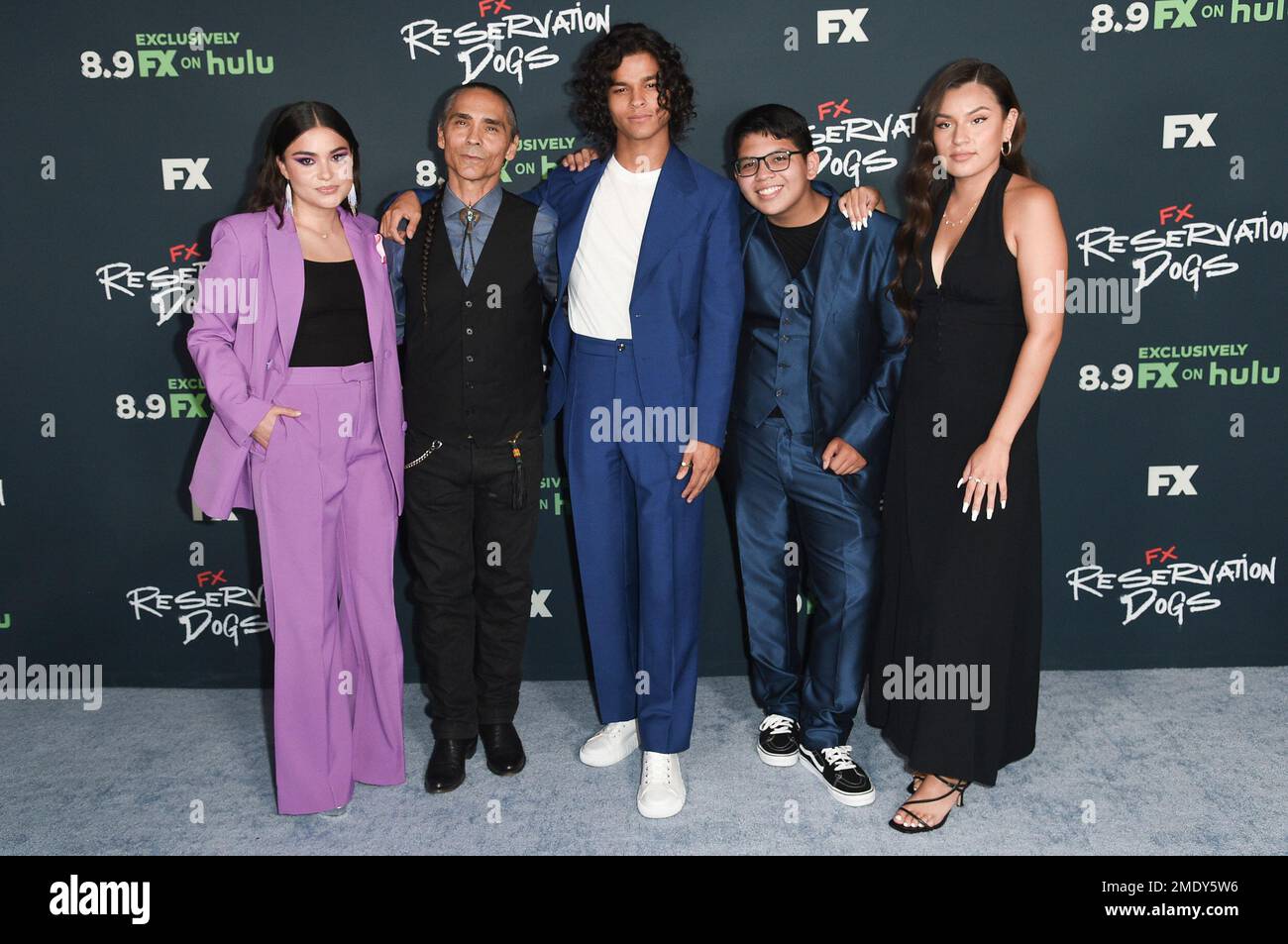 Devery Jacobs, from left, Zahn McClarnon, D'Pharaoh Woon-A-Tai, Lane ...