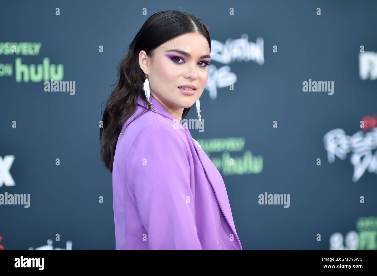 Devery Jacobs attends the LA premier of "Reservation Dogs" at NeueHouse ...