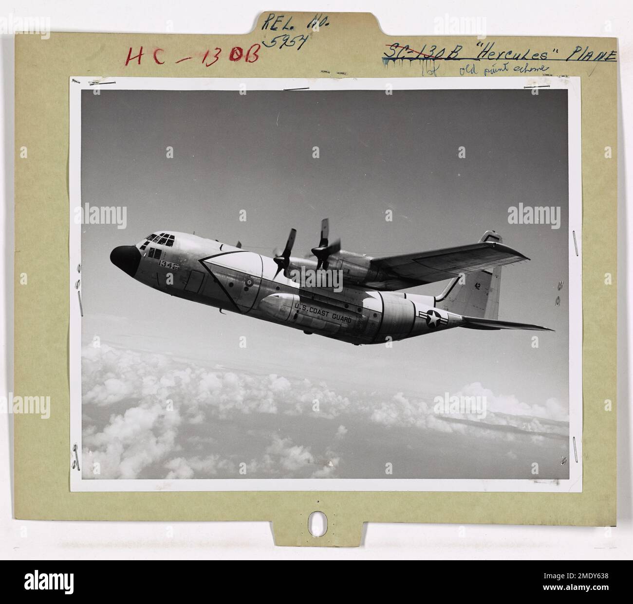 This image shows the SC-130B 'Hercules' in flight over the Pacific ...