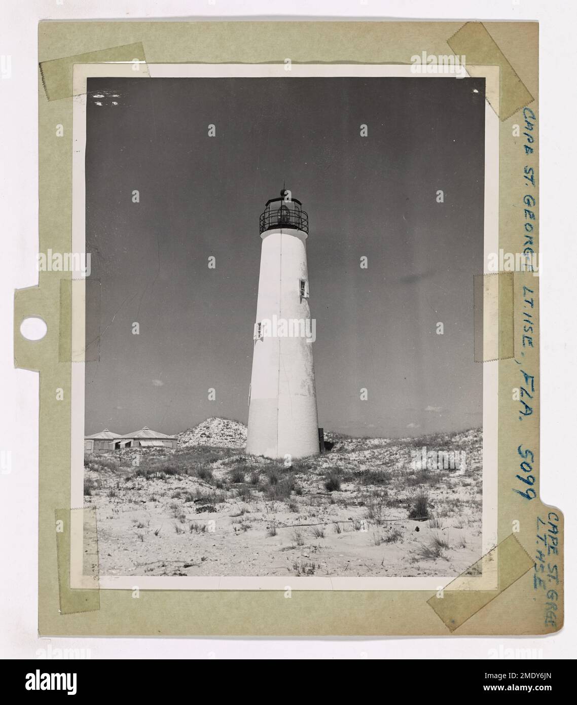 The Cape St. George Lighthouse, located on St. George Island on the ...