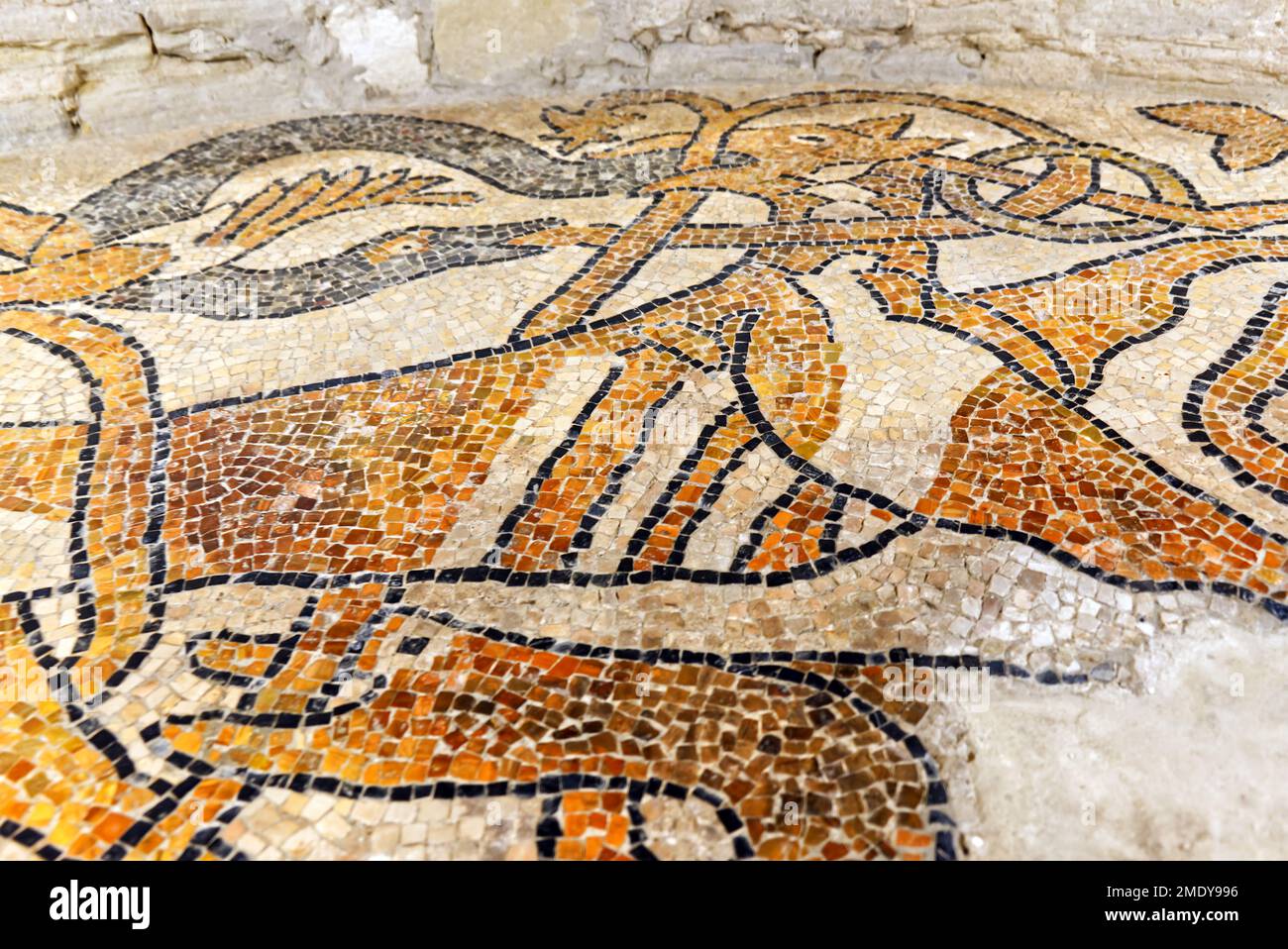 Fragment of ancient Roman mosaic Stock Photo - Alamy