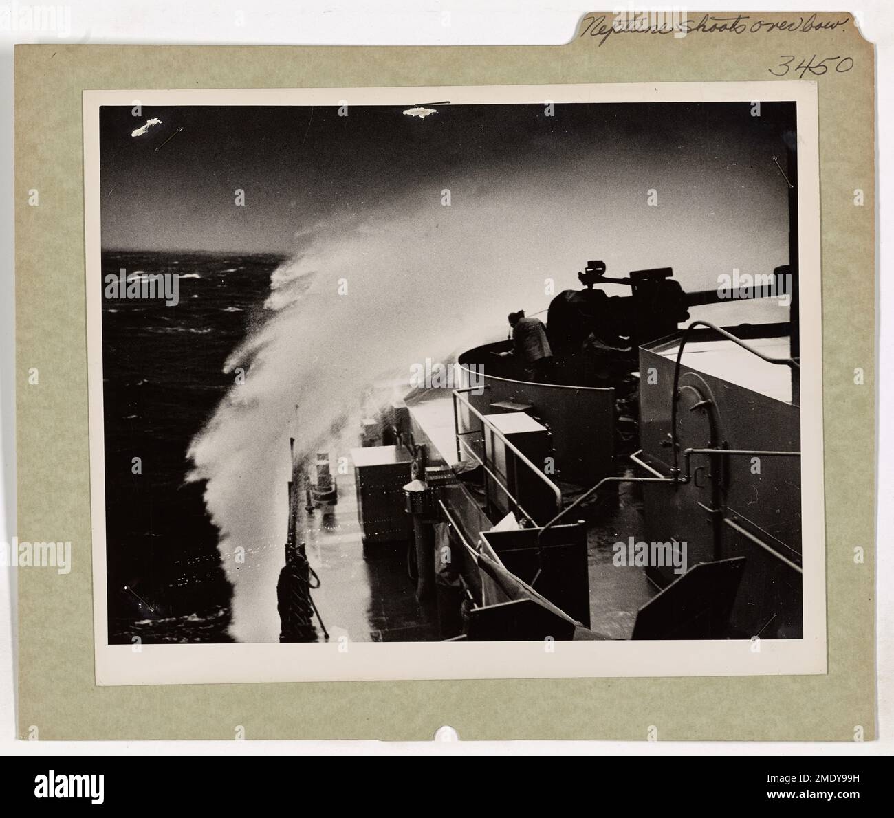 A Coast Guard frigate faces a heavy sea in the Southwest Pacific ...