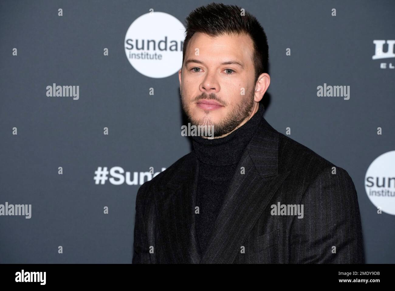Jimmy Tatro attends the premiere of "Theater Camp" at the Eccles ...