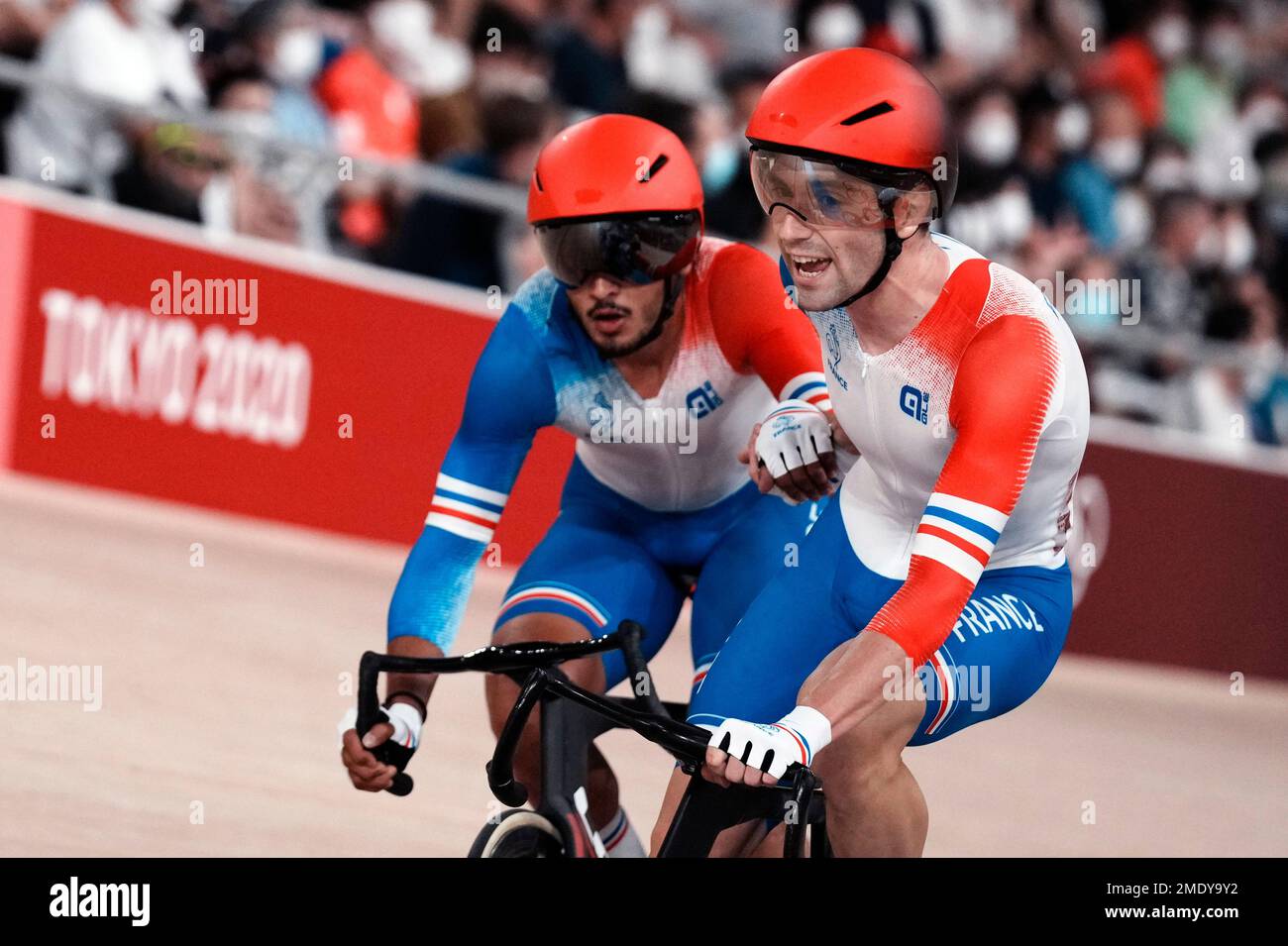 Team France celebrates winning the bronze medal competes during the ...
