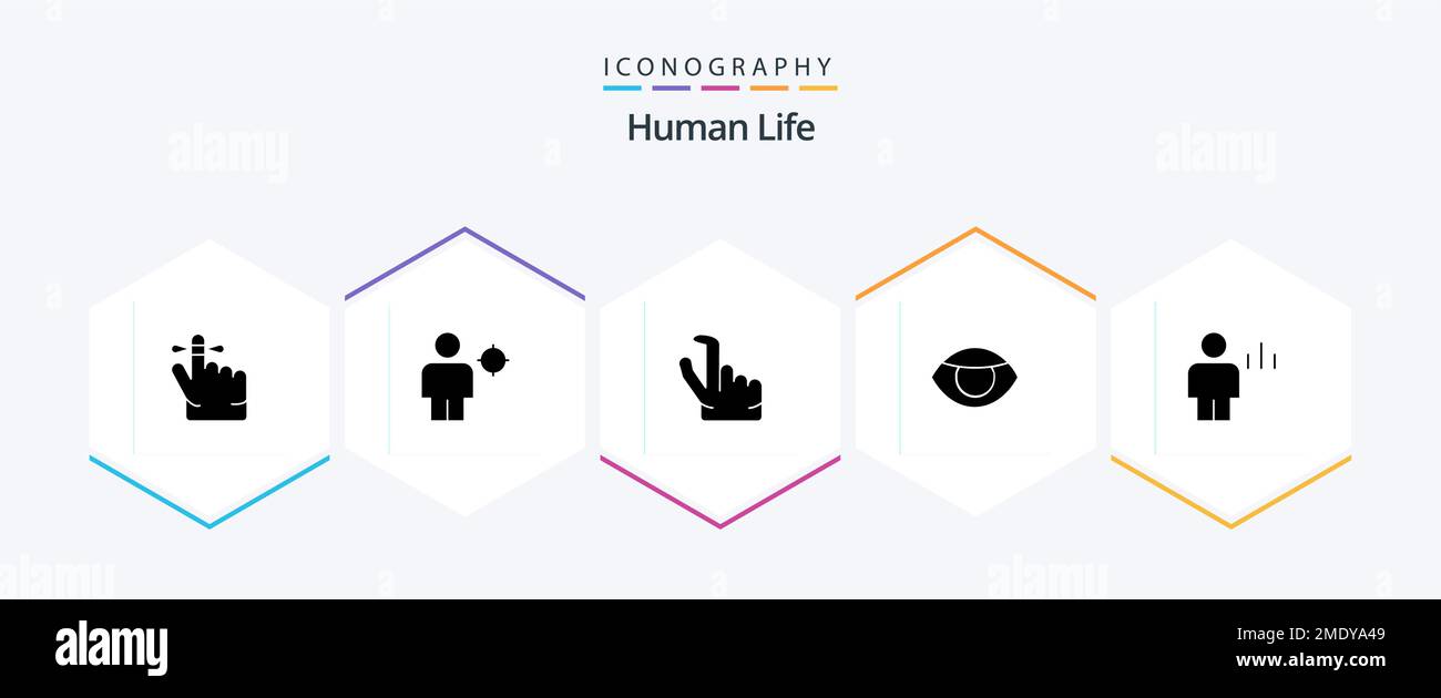 Human 25 Glyph icon pack including body. analytics. out. vision. face ...