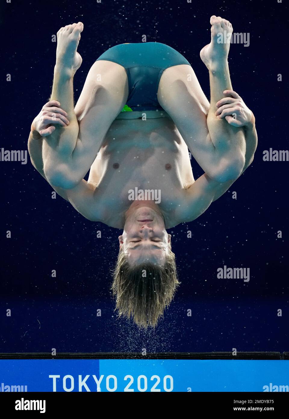 Cassiel Rousseau of Australia competes in men's diving 10m platform ...