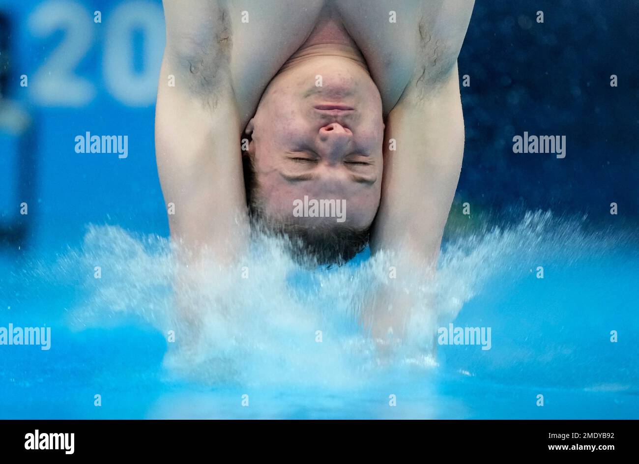 Cassiel Rousseau of Australia competes in men's diving 10m platform ...