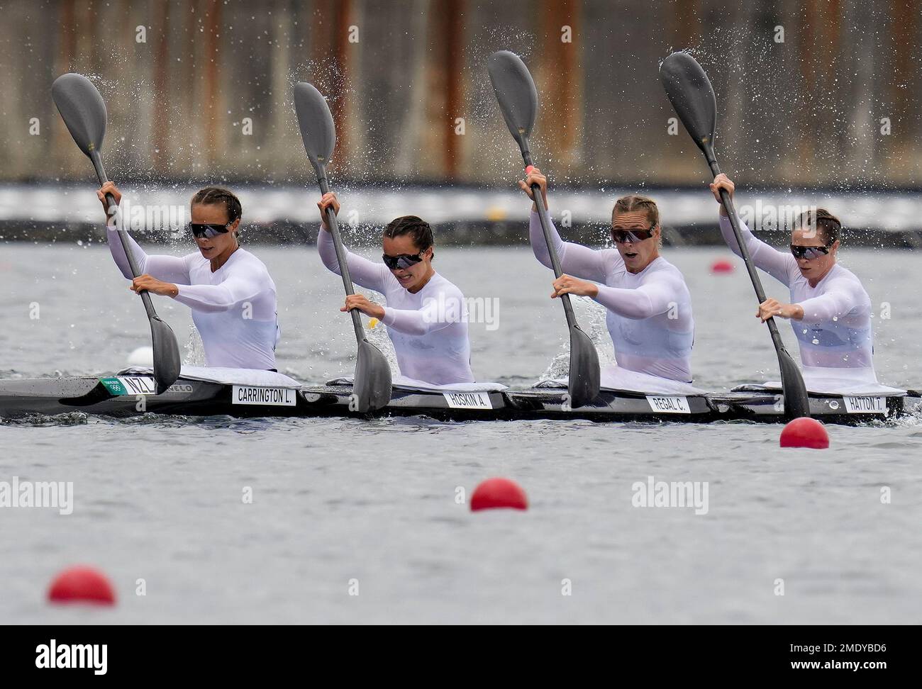 Lisa Carrington, Teneale Hatton, Alicia Hoskin and Caitlin Regal of New ...