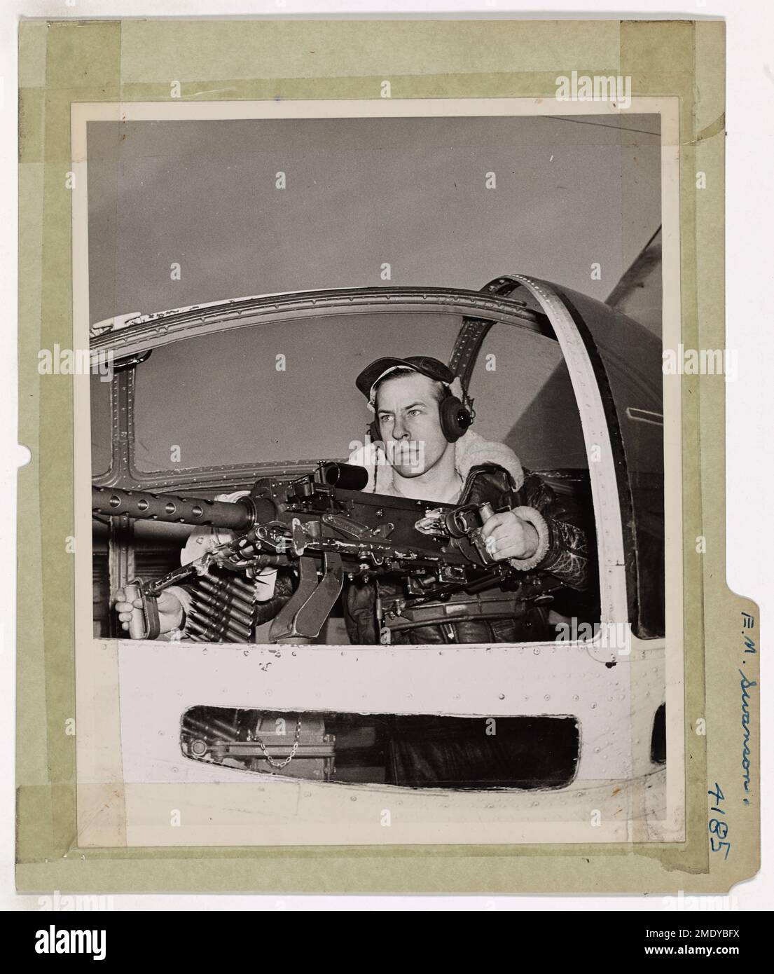 Coast Guardsman Turret Gunner On Patrol Bomber. Coast Guardsman Ernest ...
