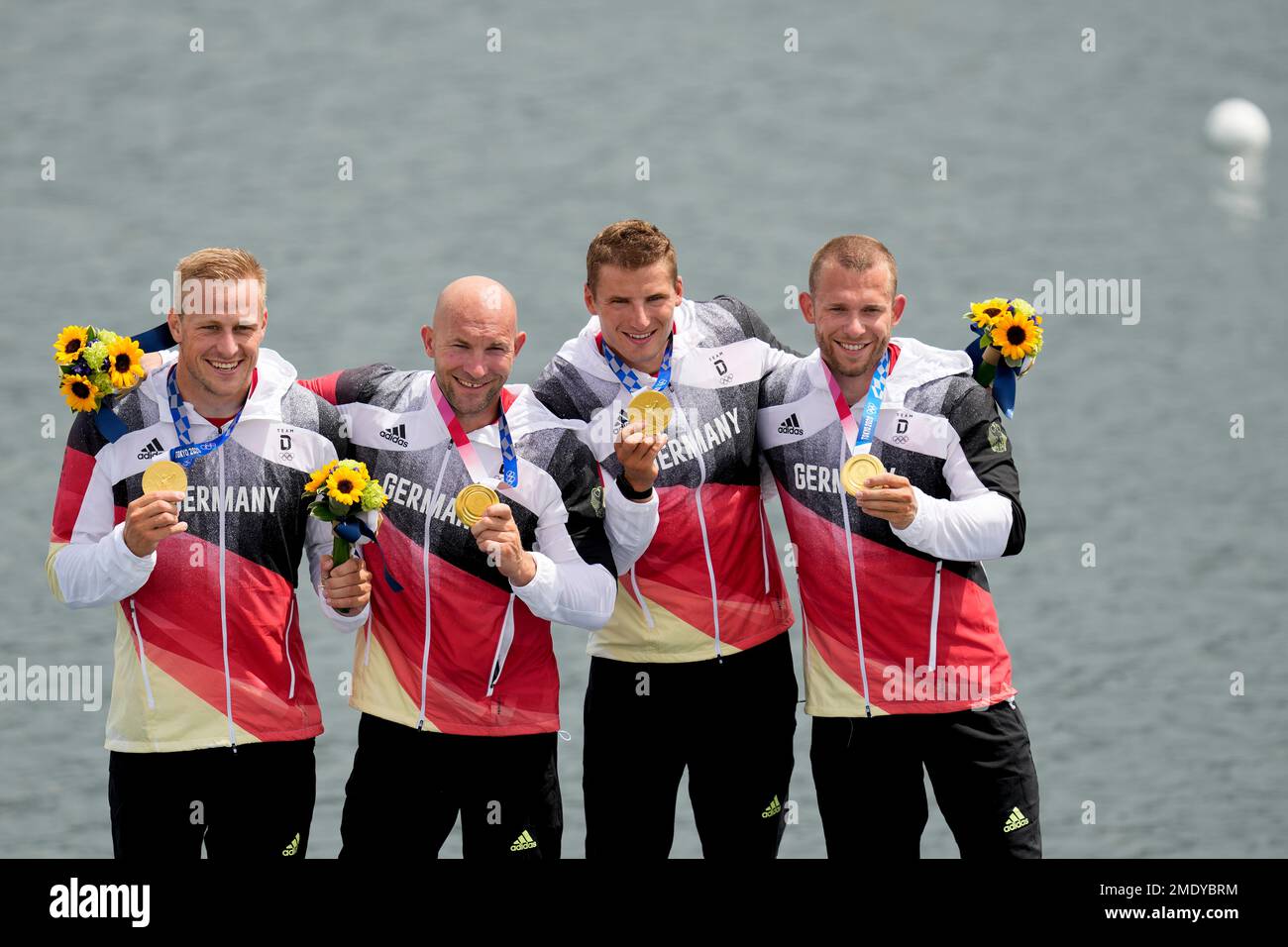 Max Rendschmidt, Ronald Rauhe, Tom Liebscher and Max Lemke of Germany ...