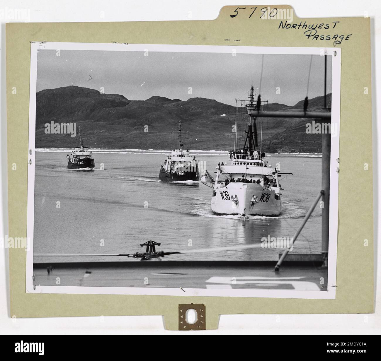 Three U.S. Coast Guard ships, including the icebreaker Storis (WAG-38 ...