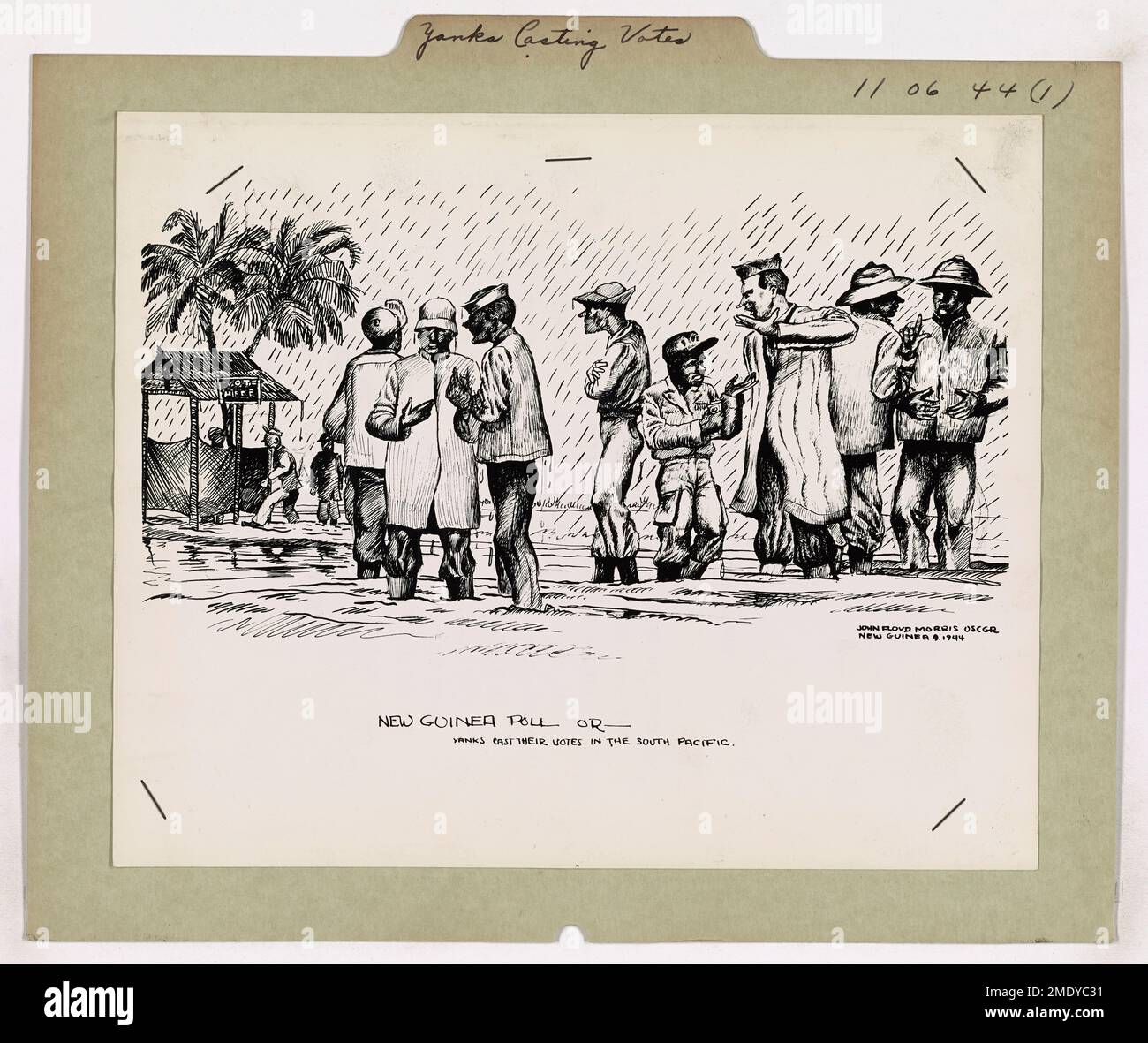 In New Guinea during the 1944 presidential election, American military ...