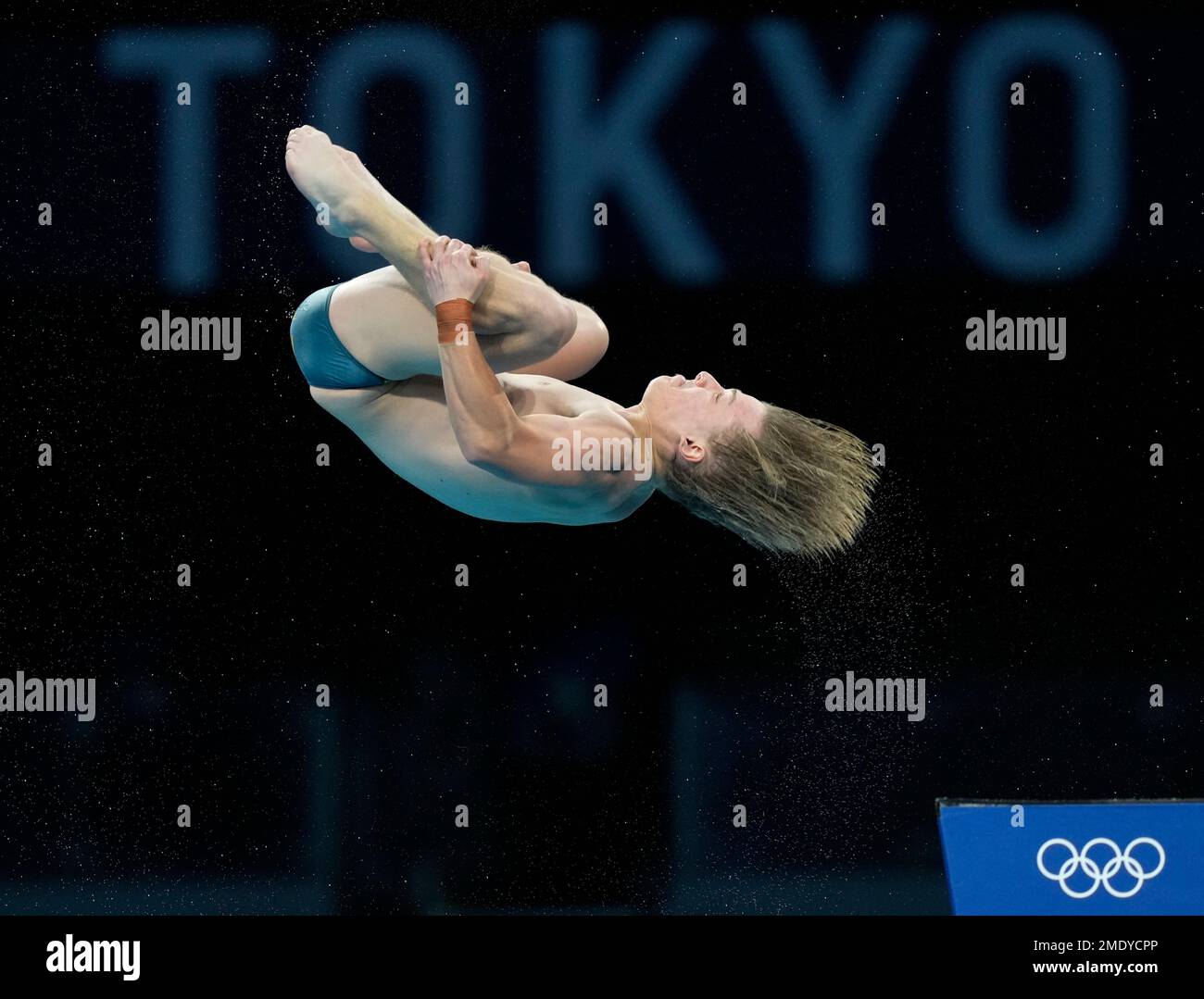 Cassiel Rousseau of Australia competes in men's diving 10m platform ...
