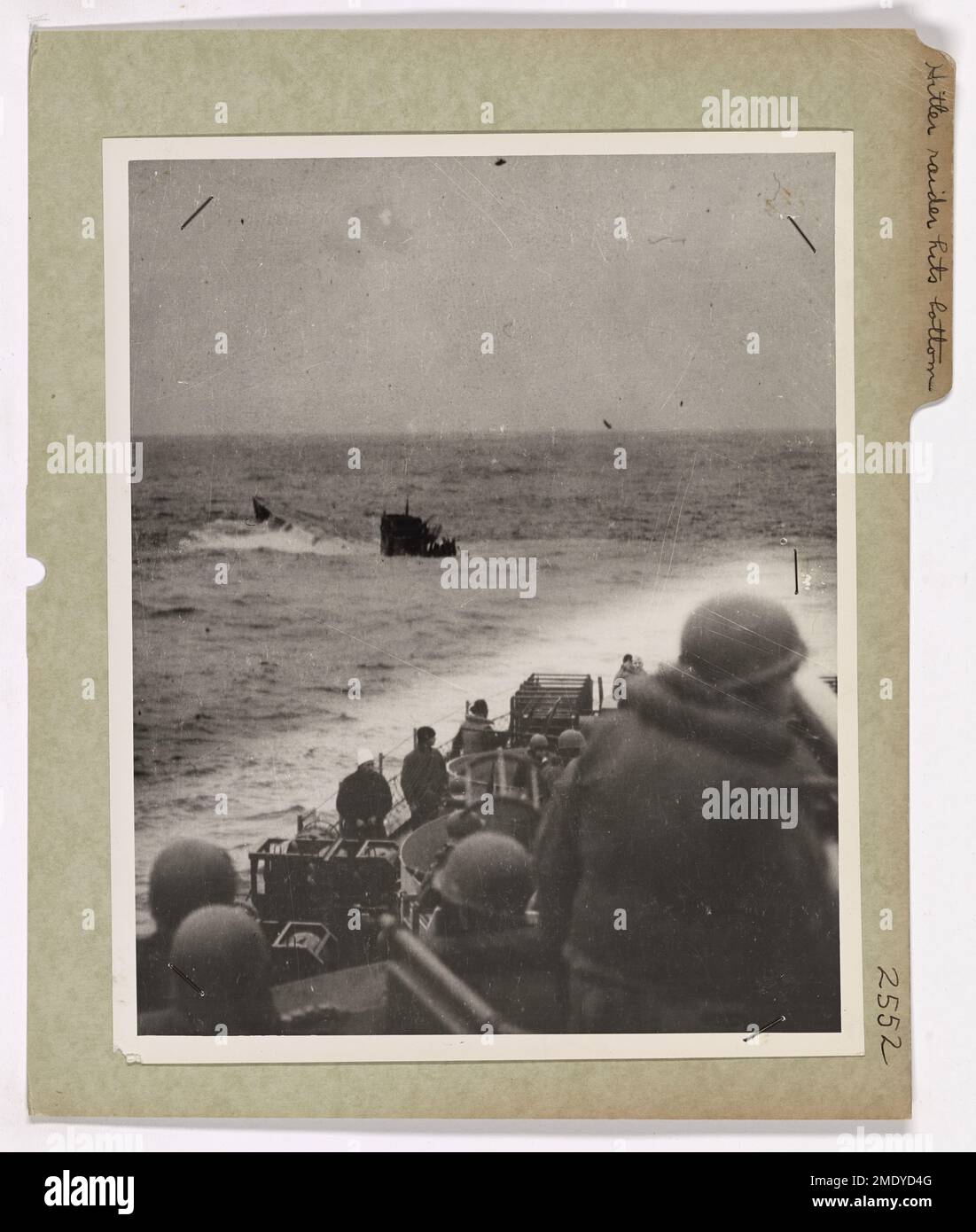 U.S. Coast Guard and Navy-manned destroyer escorts drop depth charges ...