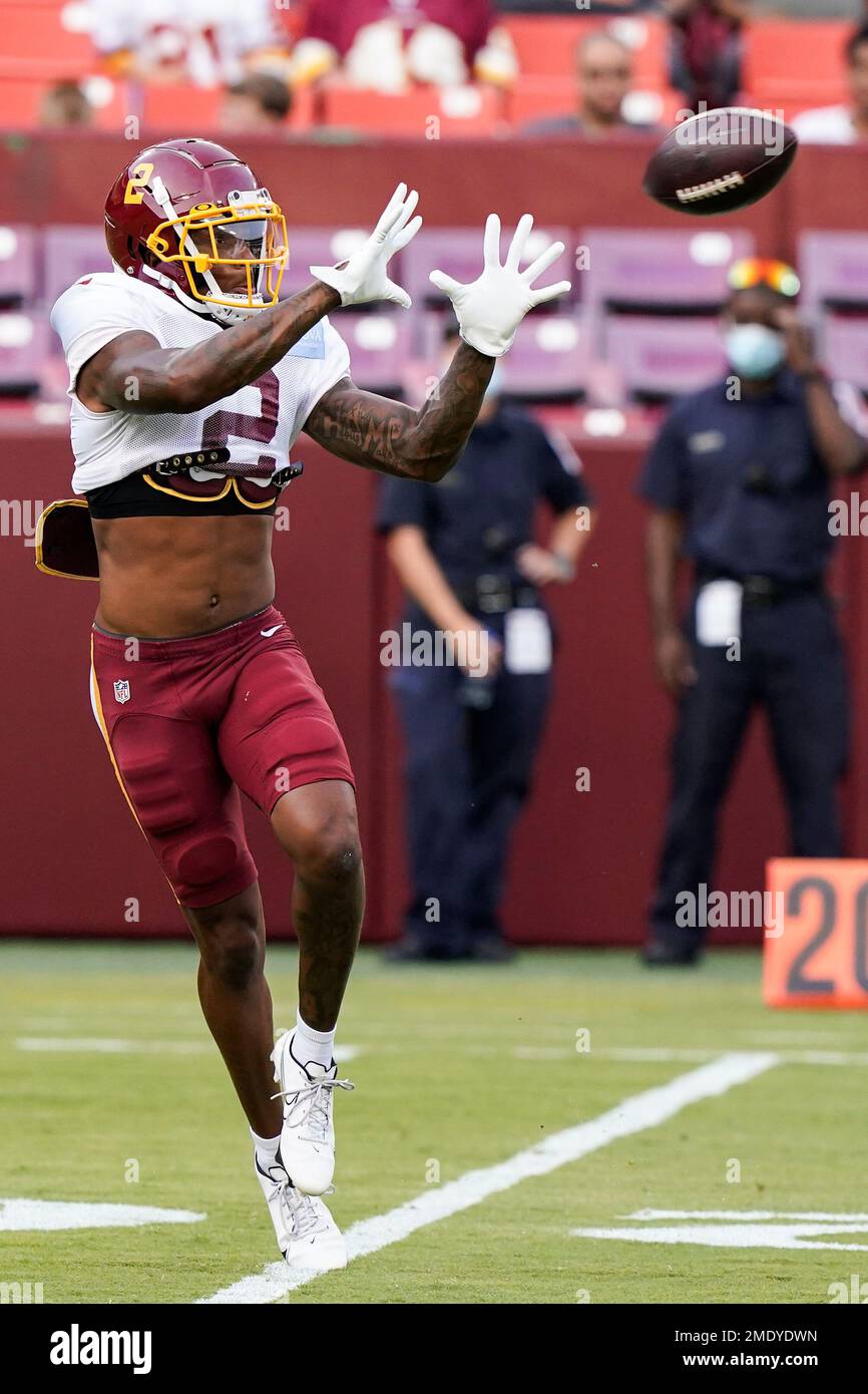 Washington Football Team wide receiver Dyami Brown (2) catches the ball ...