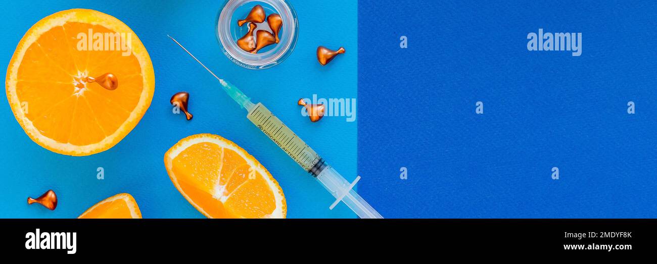 syringe is ready for mesotherapy injection.Vitamins Against Medications ...