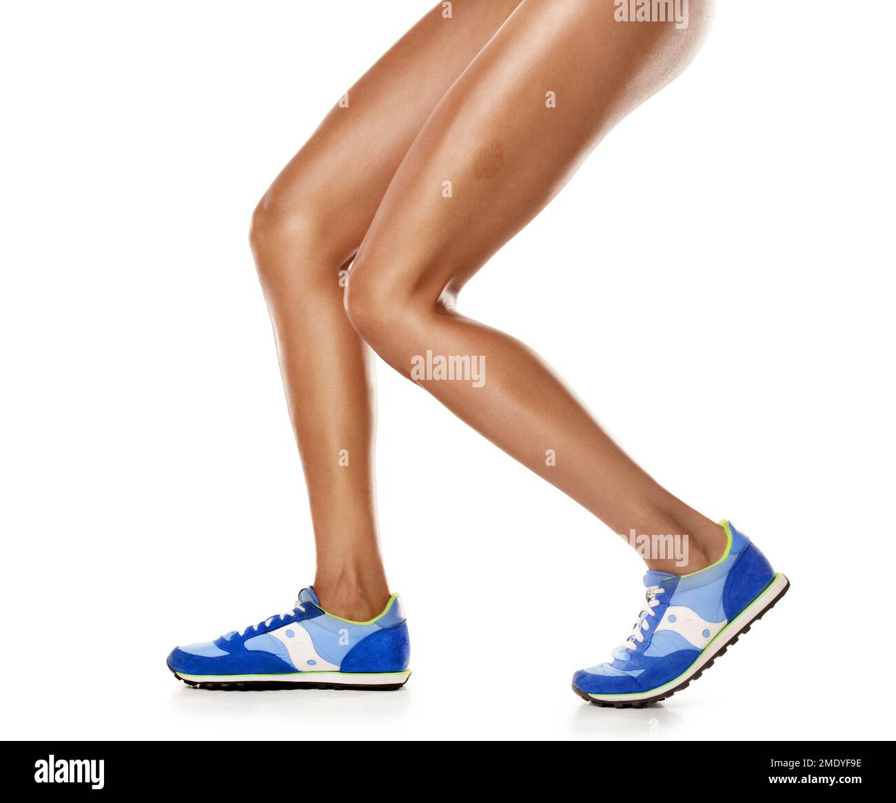 Fitness, legs and running with shoes of black woman for sports ...