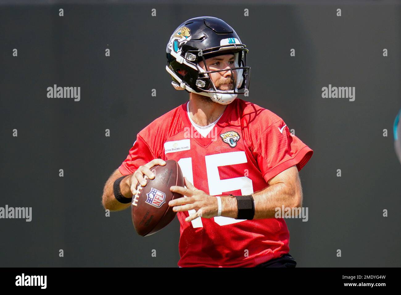 =Jacksonville Jaguars quarterback Gardner Minshew looks for a receiver ...