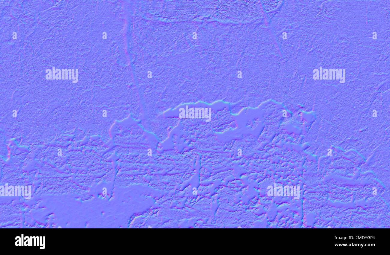 Normal map cracked wall, normal mapping Texture Stock Photo - Alamy