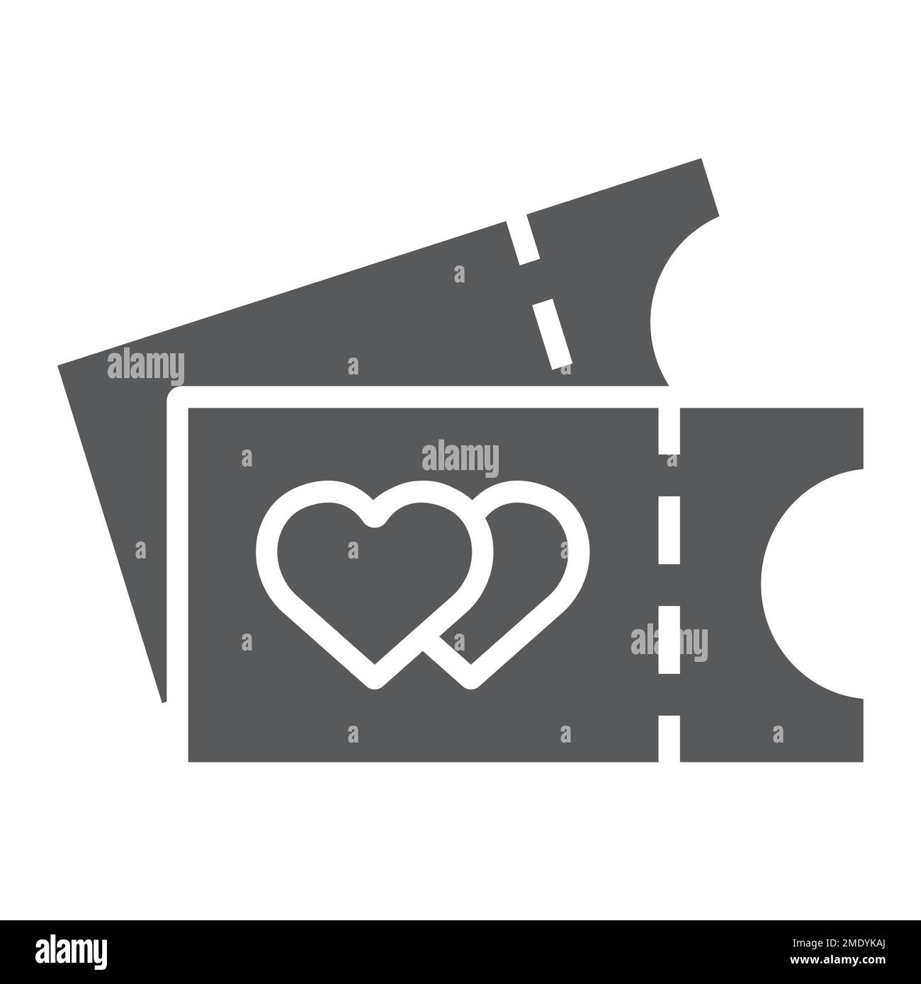 Tickets glyph icon, event and pass, cinema tickets sign, vector ...