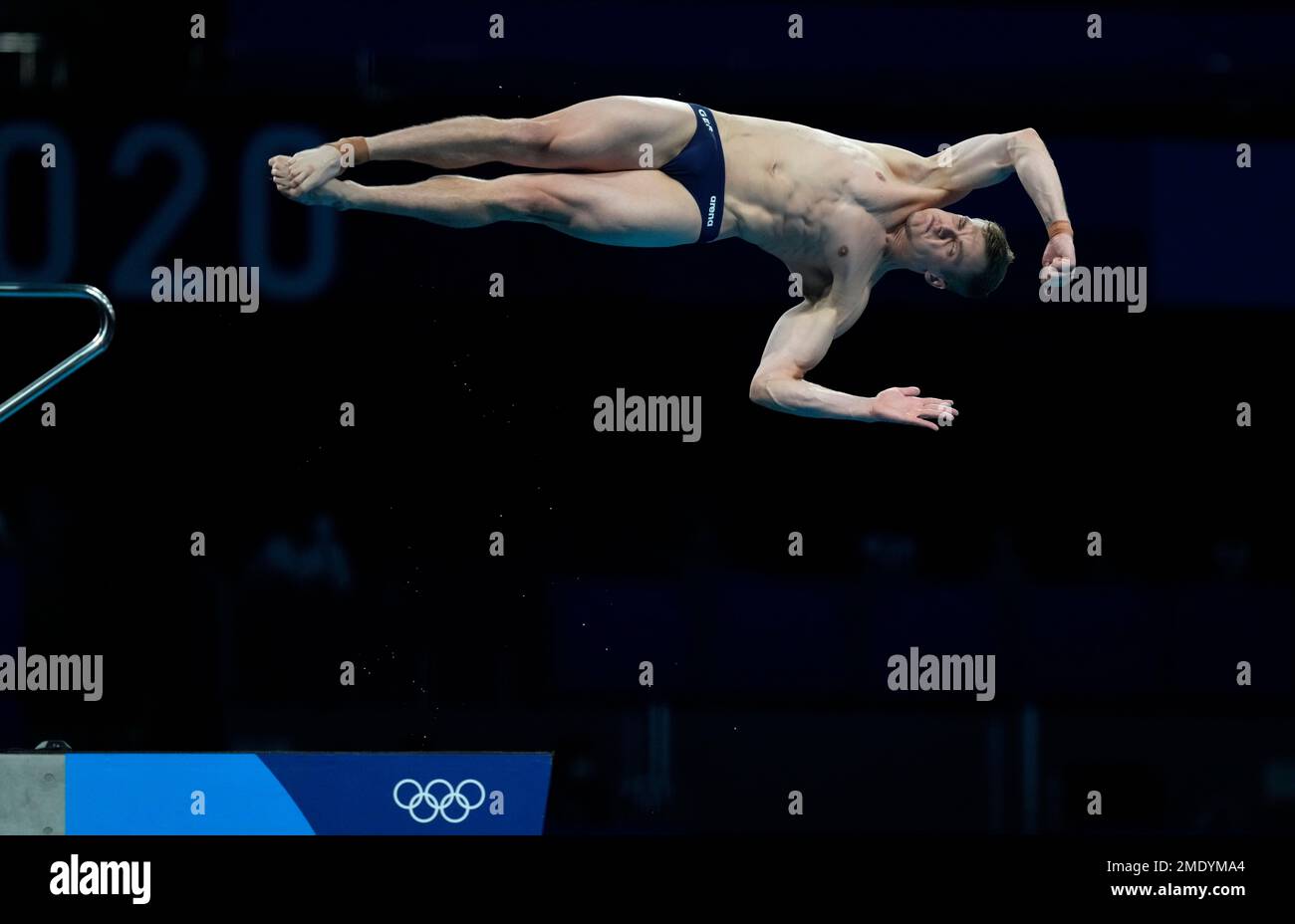 Timo Barthel of Germany competes in men's diving 10m platform ...