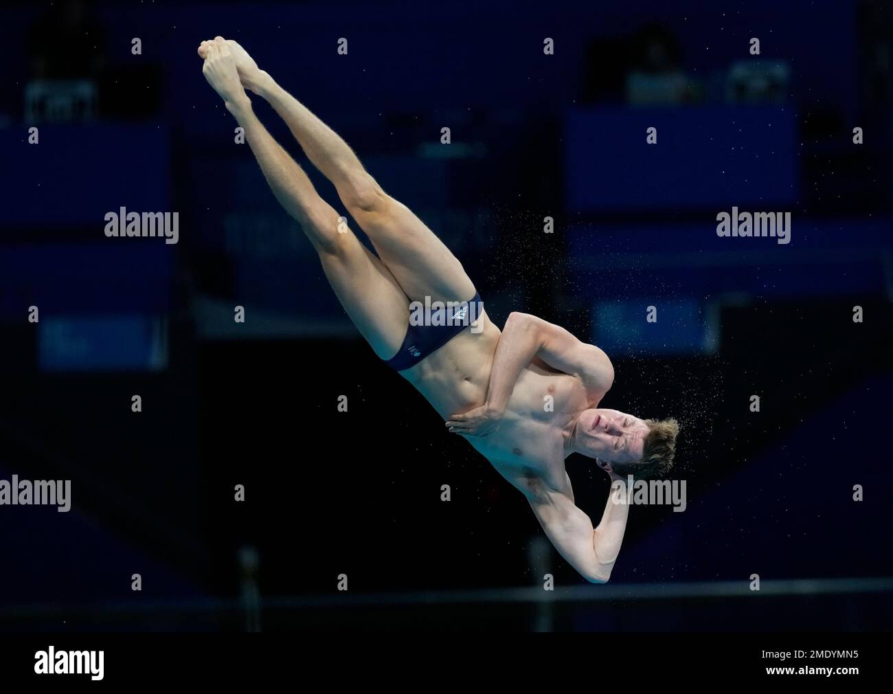 Noah Williams of Great Britain competes in men's diving 10m platform ...