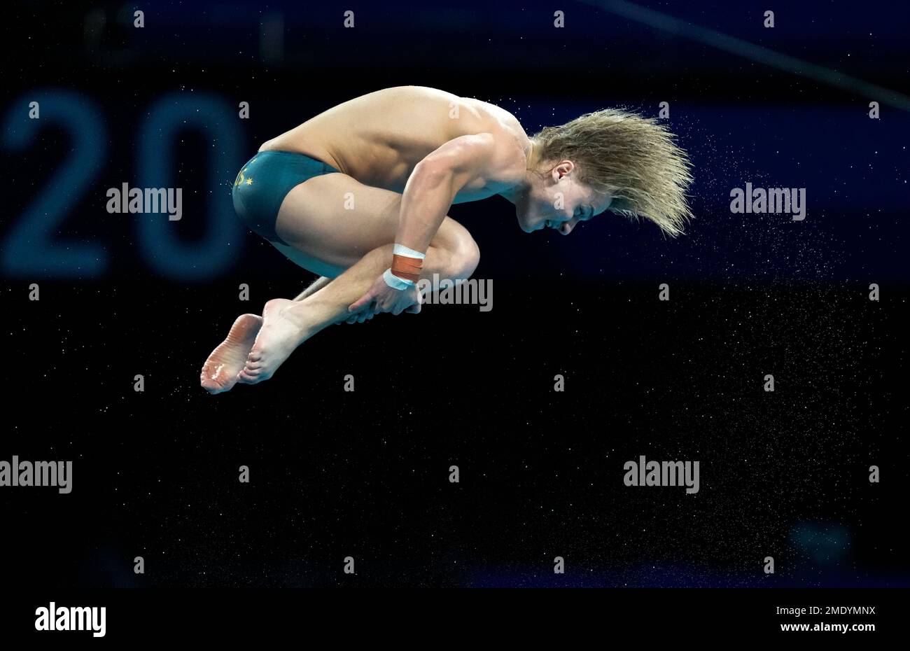 Cassiel Rousseau of Australia competes in men's diving 10m platform ...