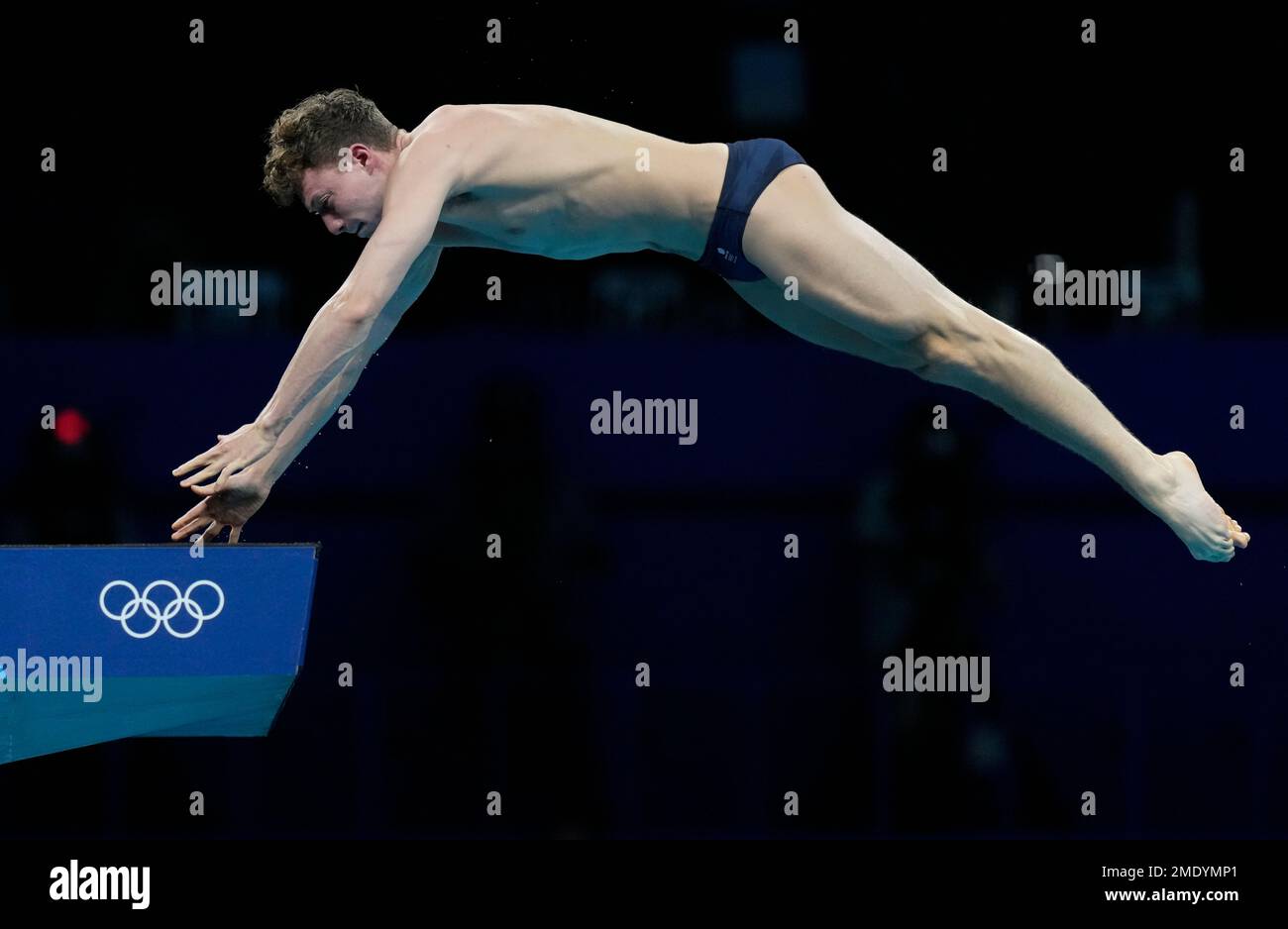 Noah Williams of Great Britain competes in men's diving 10m platform ...
