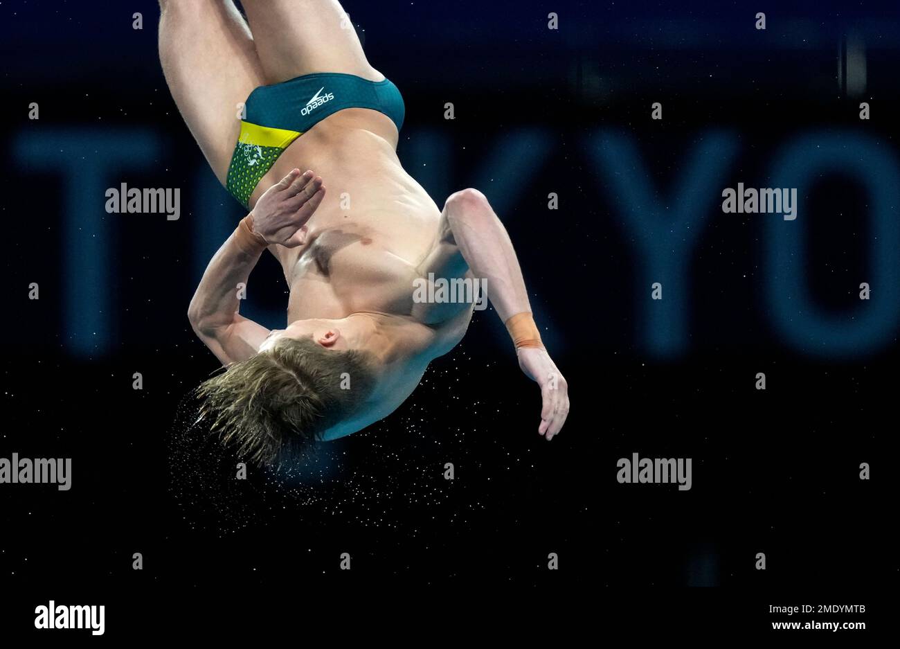 Samuel Fricker of Australia competes in men's diving 10m platform ...